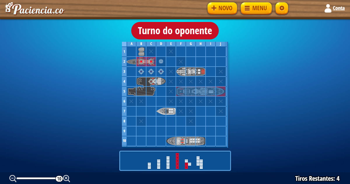 Batalha Naval - Jogar Online Grátis | Paciencia.co